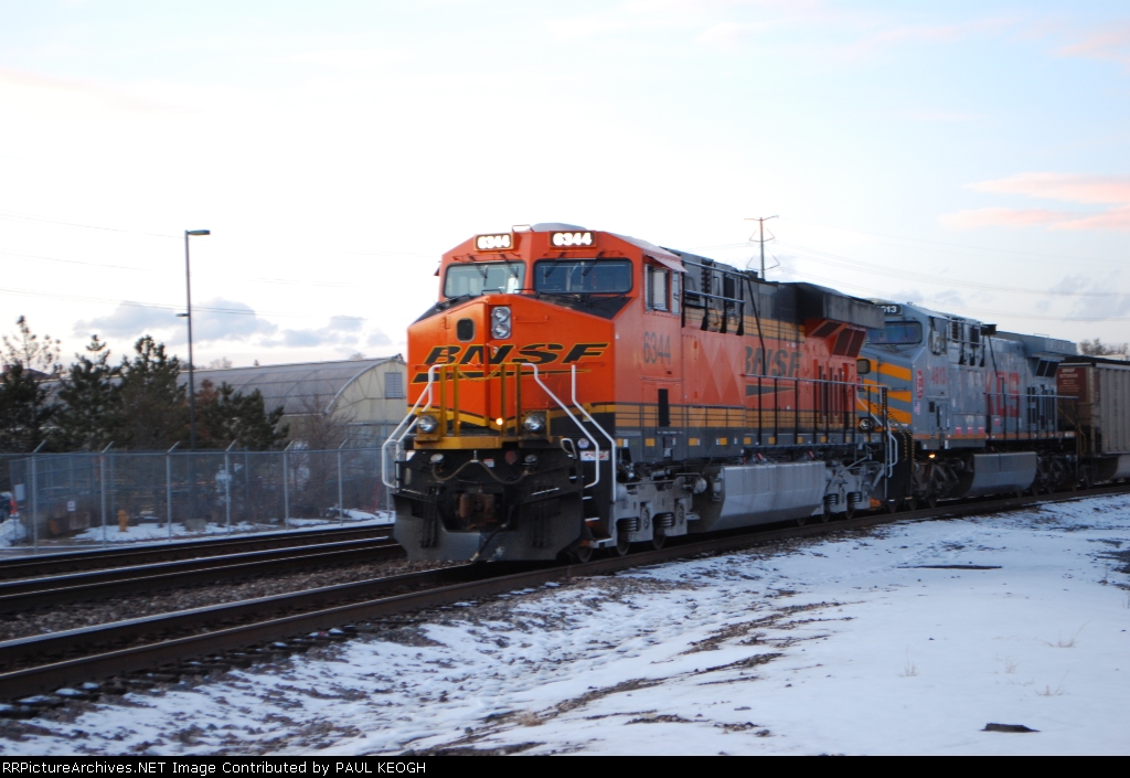 BNSF 6344 and KCS 4613 (AC4400) close up.